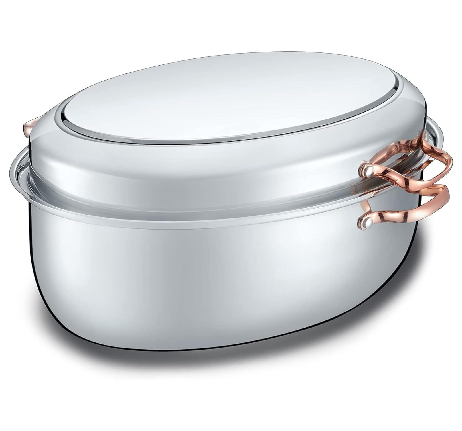 Bennium Premium 12 Quart Stainless Steel Roasting Pan with Hangable ...