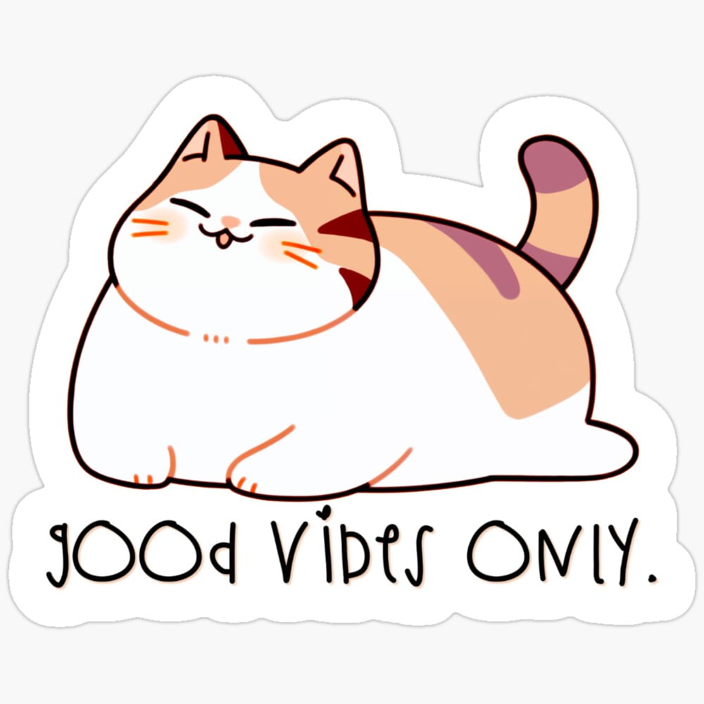 Benny Bliss - Good Vibes Only Sticker Phone Decal Water Bottle Stickers ...