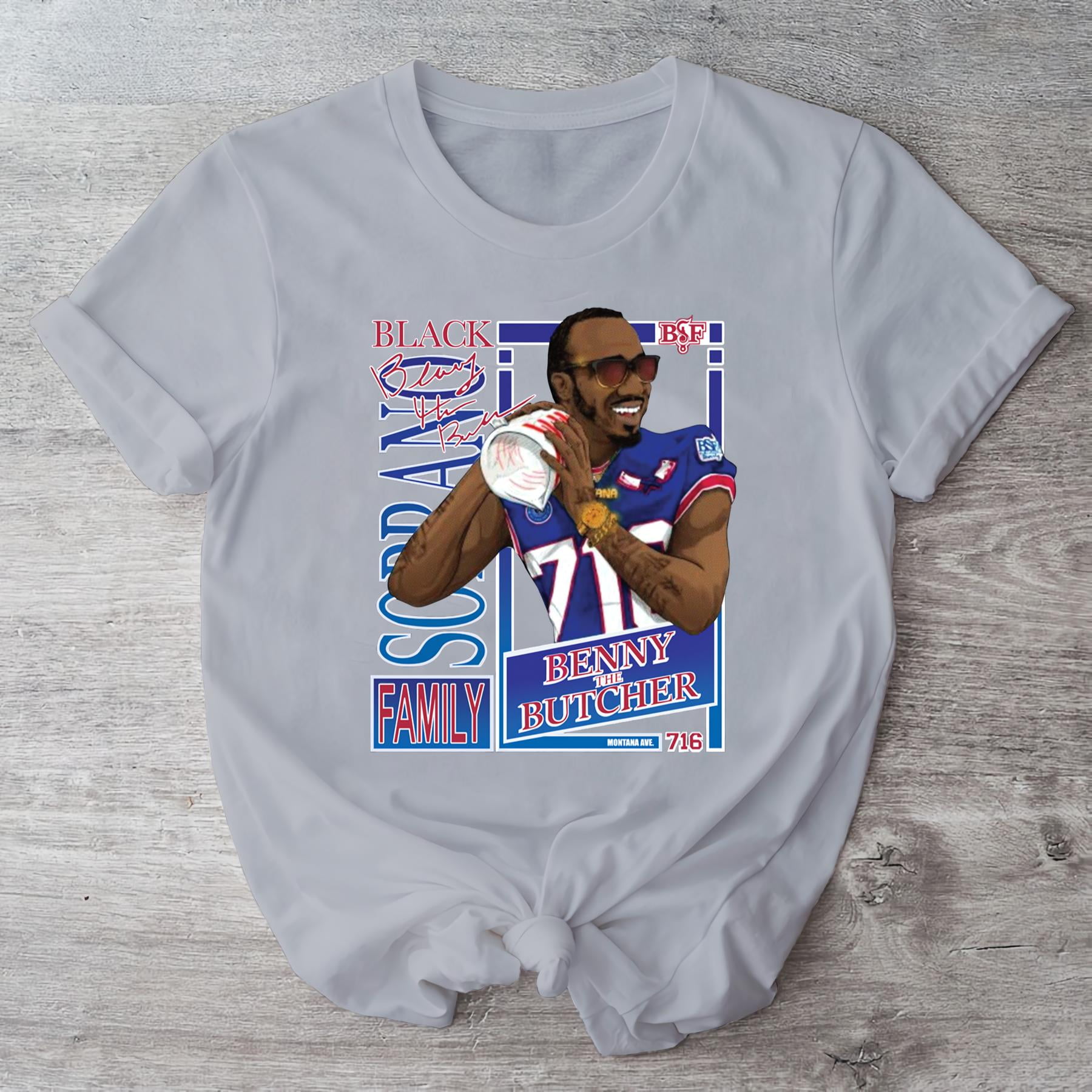 Benny the Butcher BSF x Bullalo Bills T-Shirt-TH40277 - Walmart.com