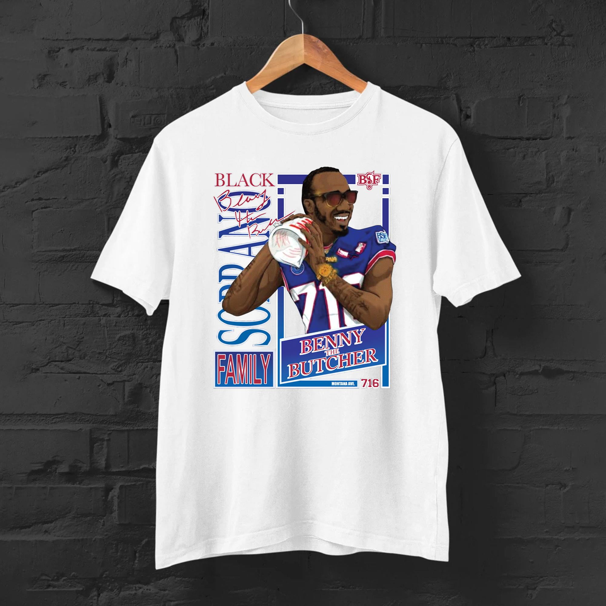 Benny the Butcher BSF x Bullalo Bills T-Shirt-TH40277 - Walmart.com