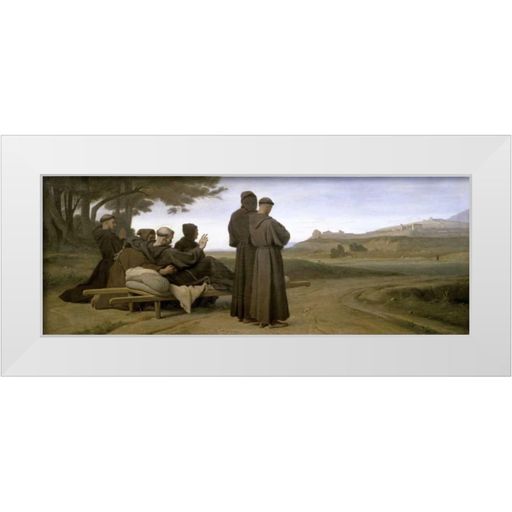 Benouville, Francois Leon 18x9 White Modern Wood Framed Museum Art ...
