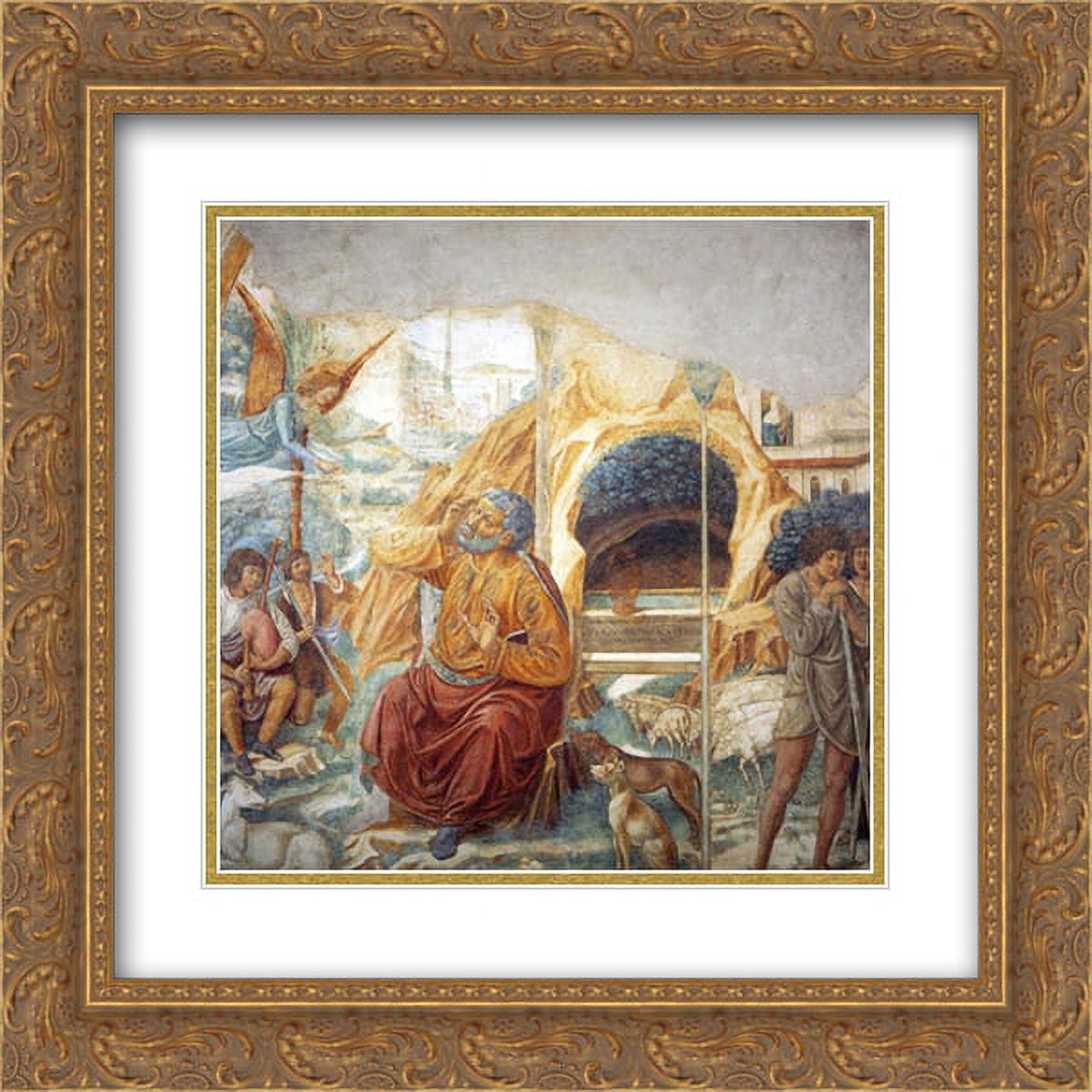 Benozzo Gozzoli 2x Matted 20x20 Gold Ornate Framed Art Print ...