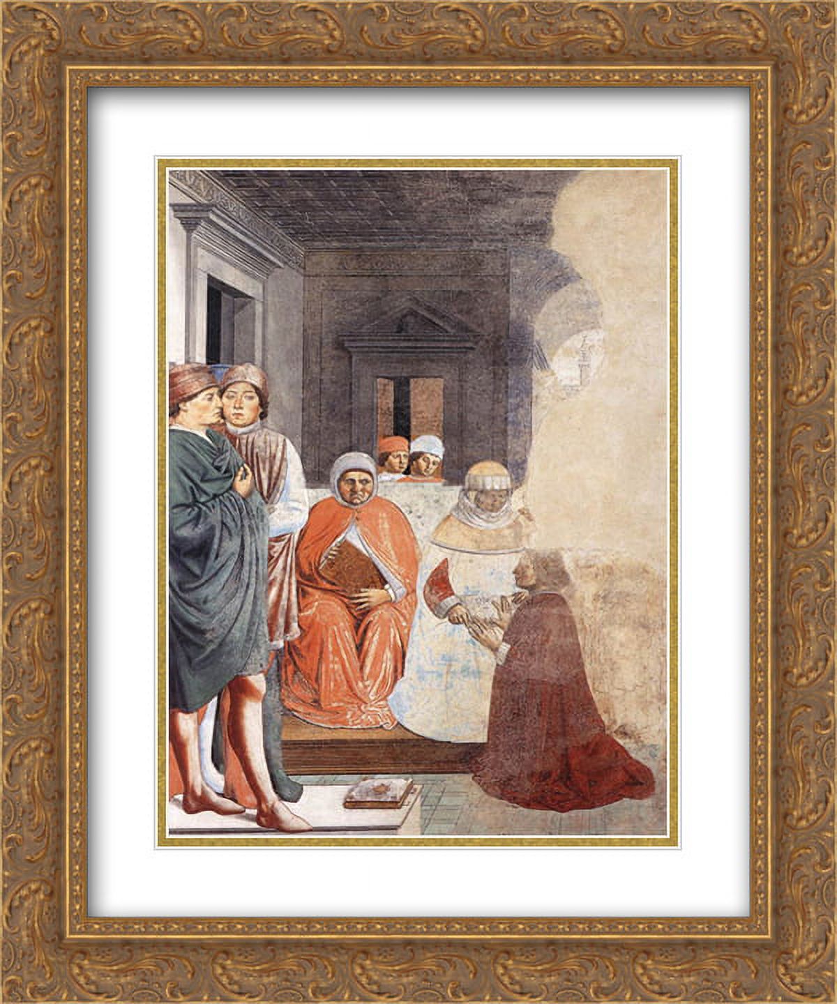 Benozzo Gozzoli 2x Matted 20x24 Gold Ornate Framed Art Print 'St ...