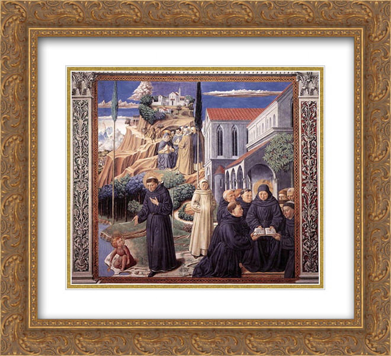 Benozzo Gozzoli 2x Matted 24x20 Gold Ornate Framed Art Print 'The ...