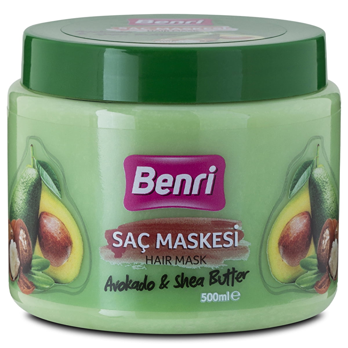 Benri Hair Mask Shea Butter & Avocado 500 ml - Walmart.com