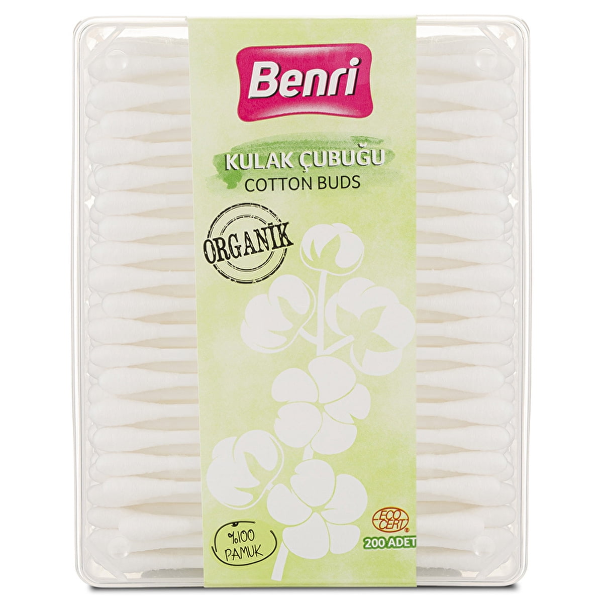 Benri Organic Ear Cleansing Stick 200 Pieces - Walmart Business Supplies