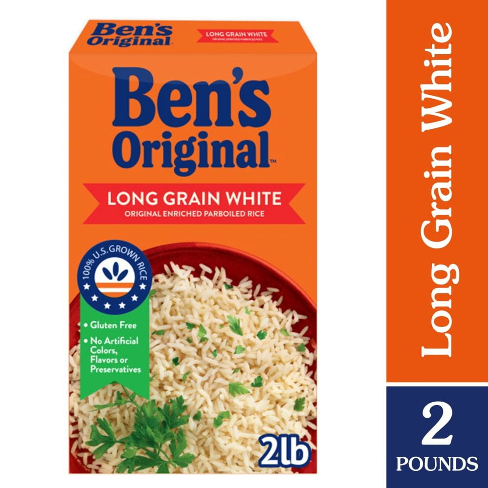 Bens Original Converted Brand Enriched Long Grain White Rice, Parboiled ...