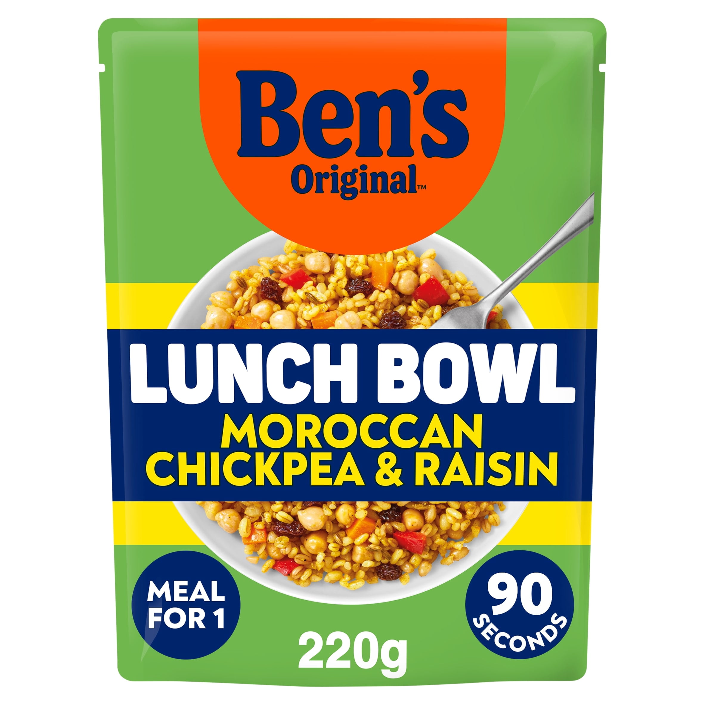 Bens Original Lunch Bowl Moroccan Style Microwave Grains Instant Meal ...