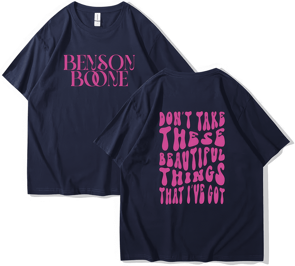 Benson Boone 2025 World Tour Merch T-shirt Short-sleeved Unisex Fashion ...