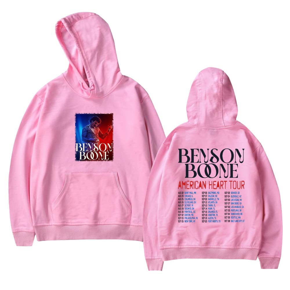 Benson Boone American Heart Tour 2025 Hoodies Women Men Casual Long ...
