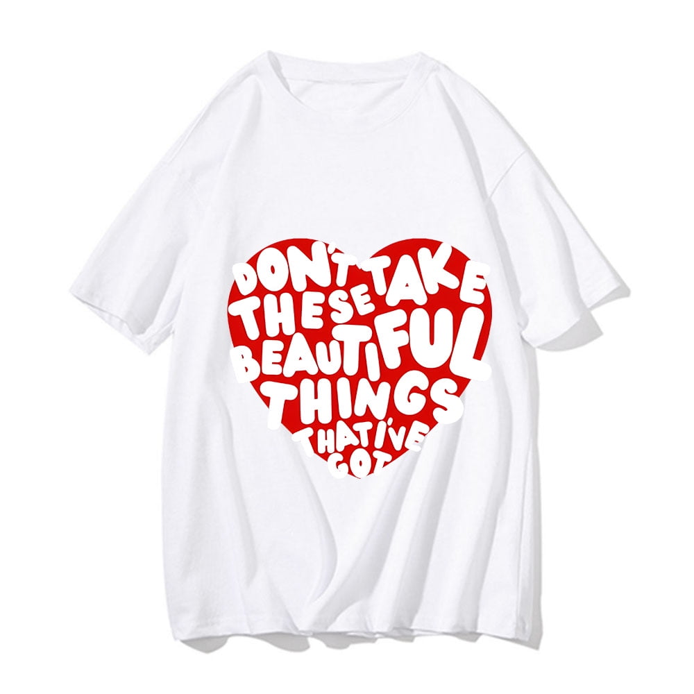 Benson Boone Beautiful Things Men T-Shirt Oversize Graphic Korean Summer Y2k Tops Tees Hip Hop ...