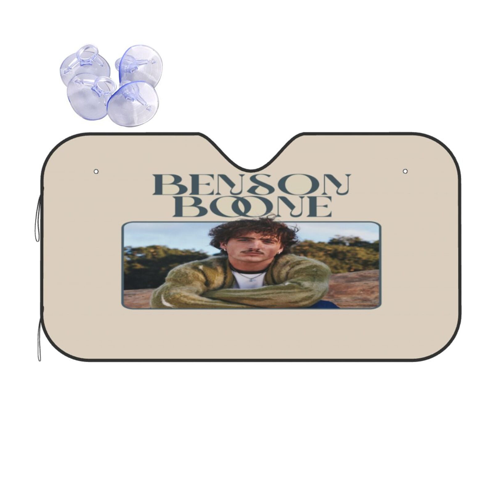 Benson Boone Car Sunshade Front Windshield Sun Shade Hardened Sun Visor ...