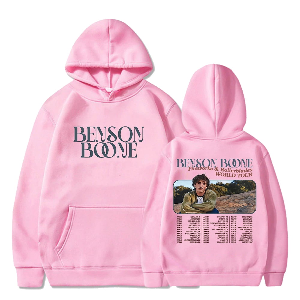 Benson Boone Hoodie Fireworks and Rollerblades World Tour 2024 Long ...