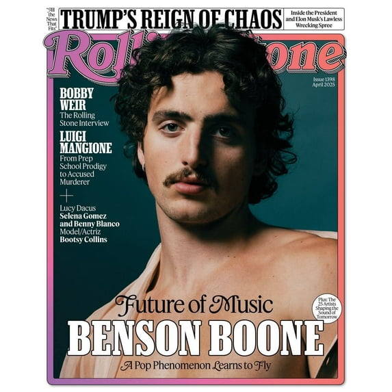 Benson Boone Magazine Style Poster, Contemporary Music Icon Portrait ...