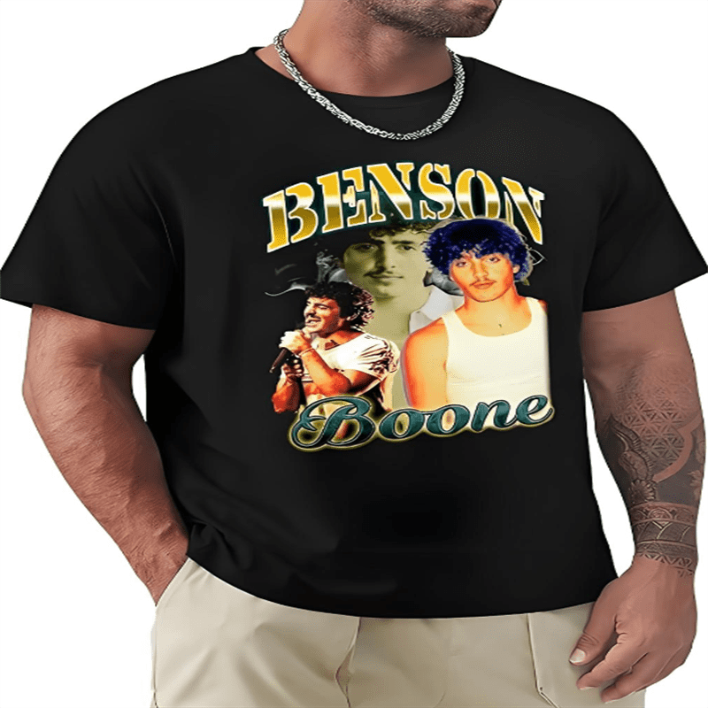 Benson Boone Merch 2025 Shirt Trendy Short Sleeve T Shirt Unisex Sport ...