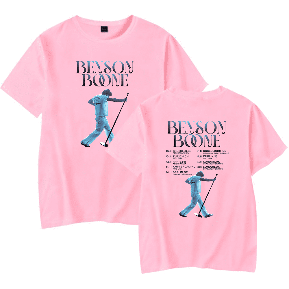 Benson Boone Merch Fireworks & Rollerblades Tour 2024 T-shirt Men/Women ...