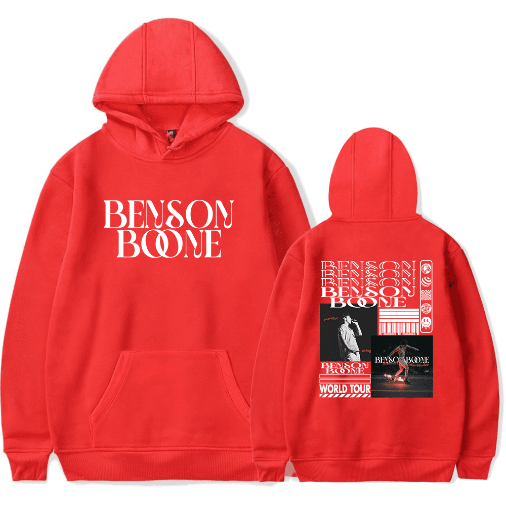 Benson Boone Merch Hoodie Fireworks And Rollerblades World Tour Hoodies