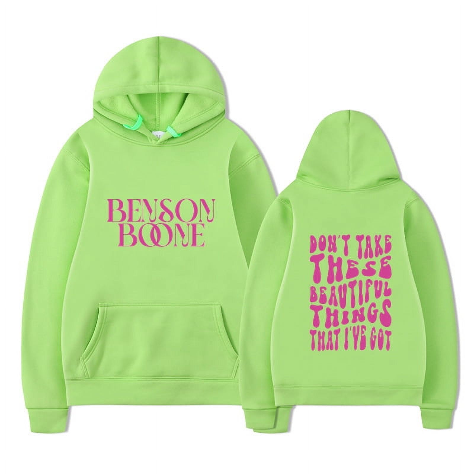Benson Boone Merch Hoodie Harajuku Funny Benson Boone Hoodie Long ...