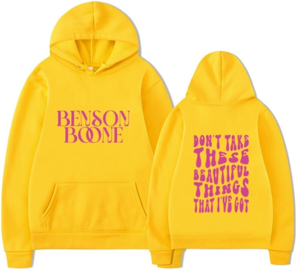 Benson Boone Merch Hoodie World Tour Fashion Pullover Sweatshirt ...