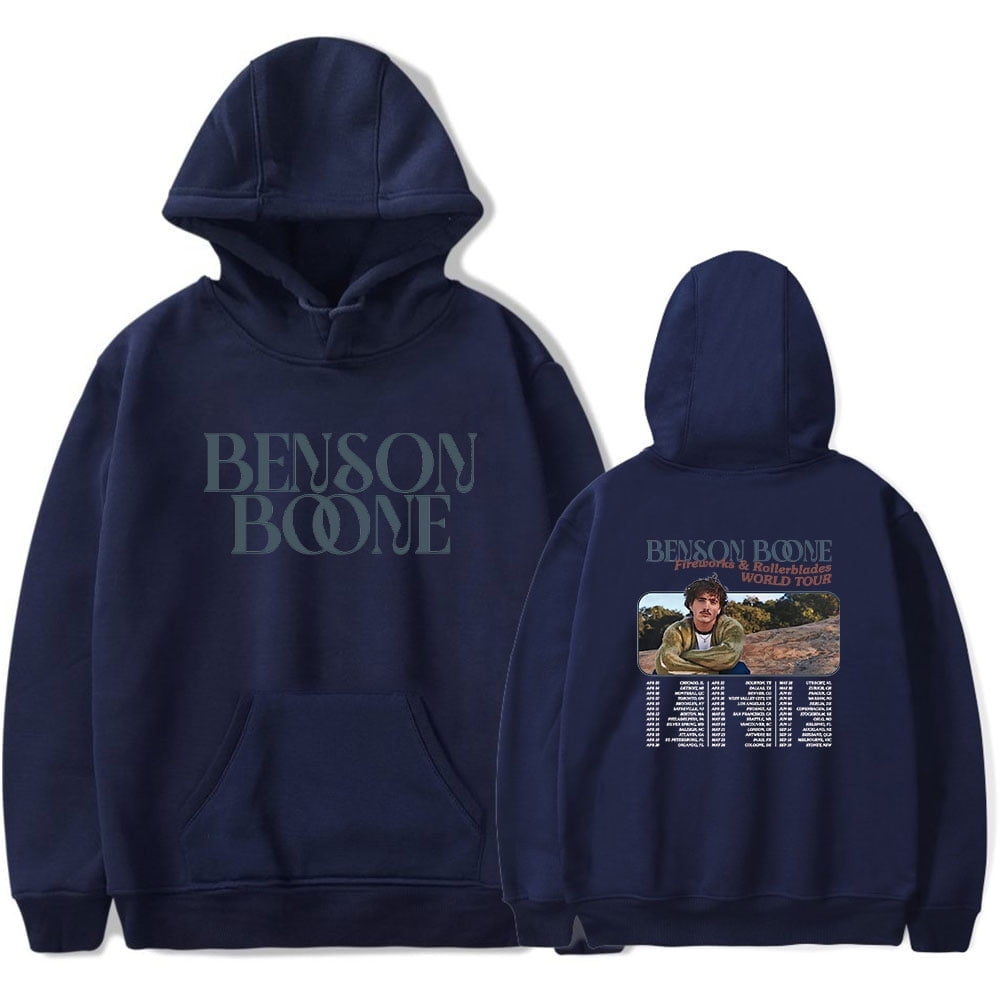Benson Boone Merch Hoodies Fireworks and Rollerblades World Tour Hoodie ...