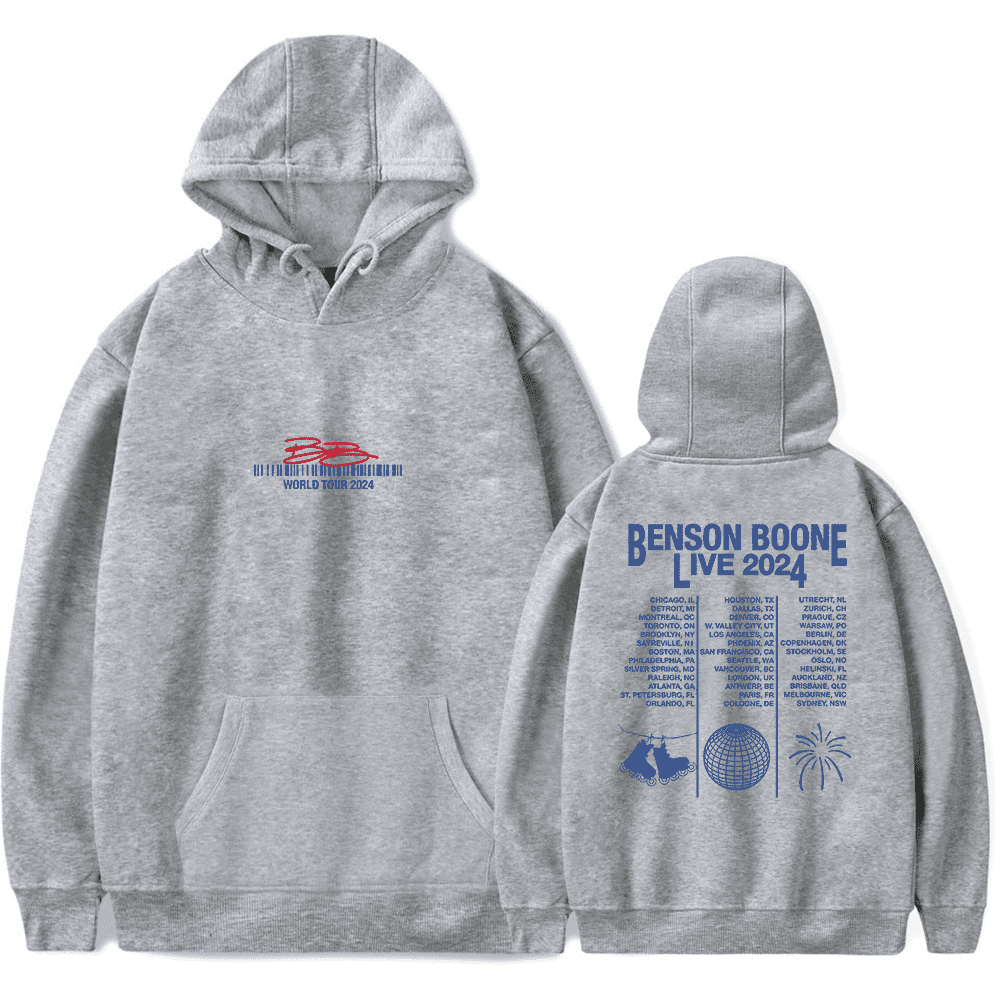 Benson Boone Merch Live 2024 Hoodie New Fashion Cool Hoodies Men Women ...