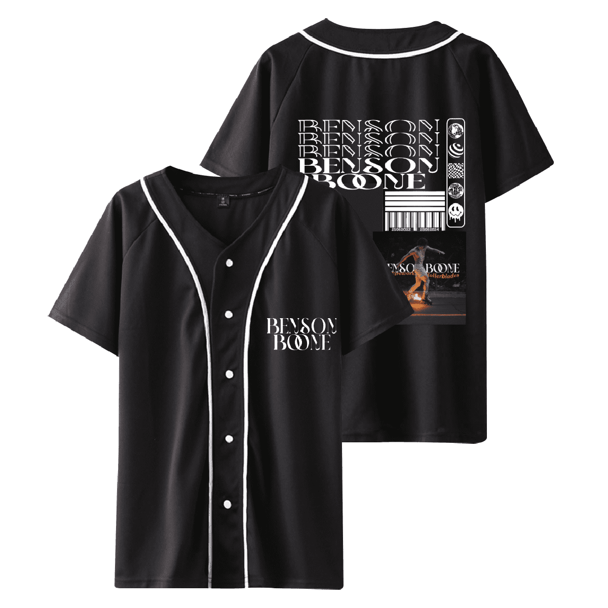 Benson Boone Merch Short Baseball Shirts Album Cover Short Sleeve Kpop ...