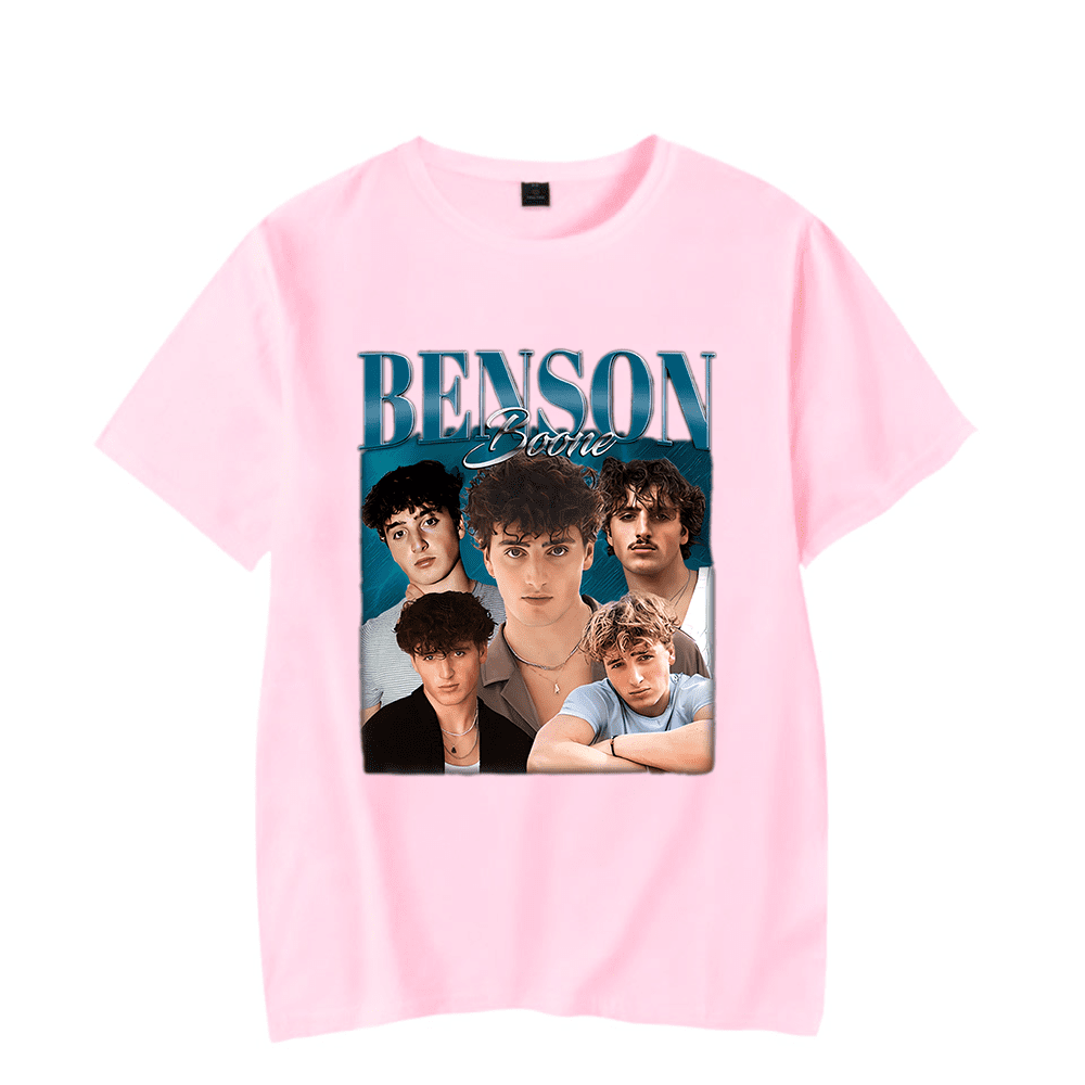 Benson Boone Merch T-Shirt Vintage 90s T Shirt Logo Casual Tour Merch ...