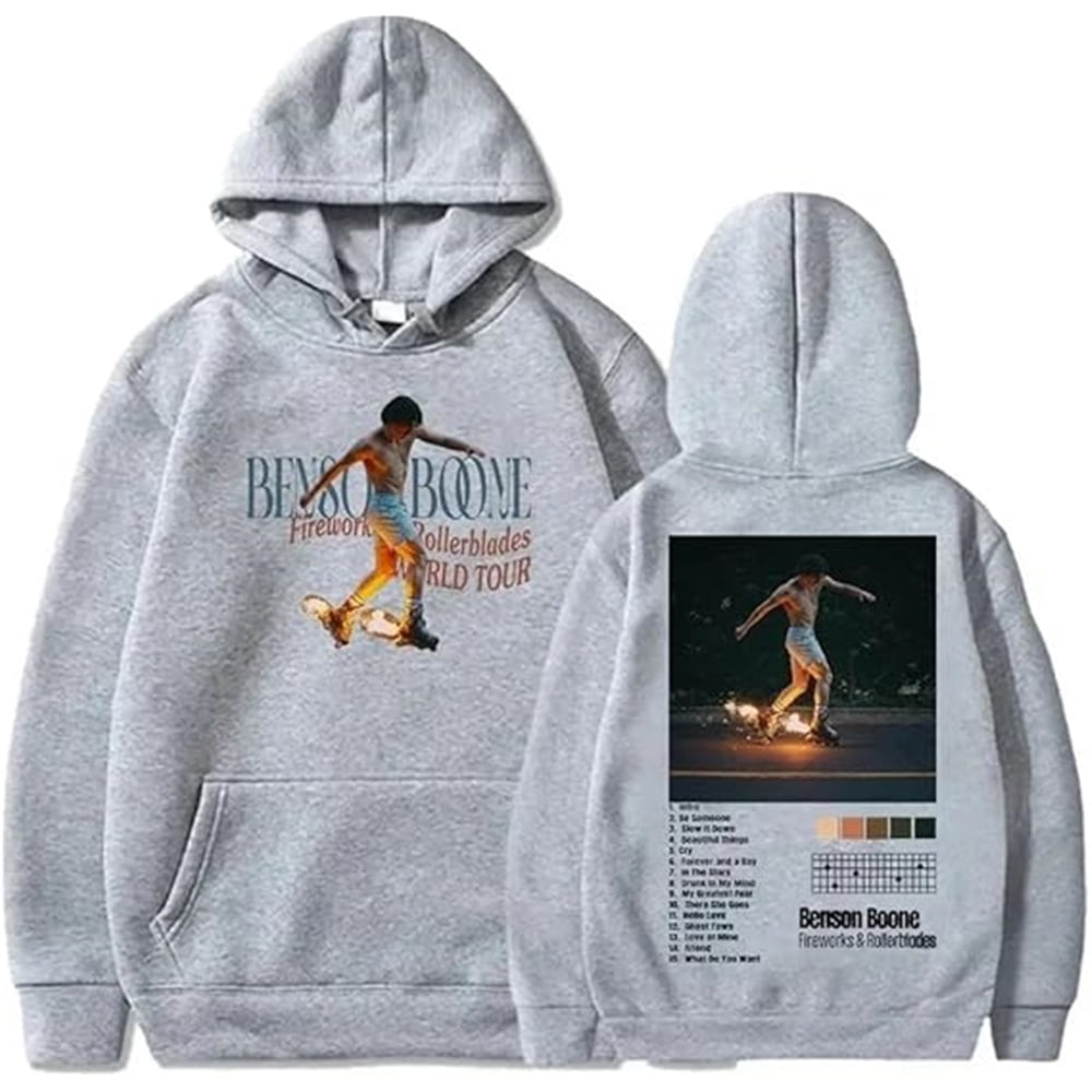 Benson Boone Merch World Tour Hoodie Long Sleeve Sweatshirt Unisex ...