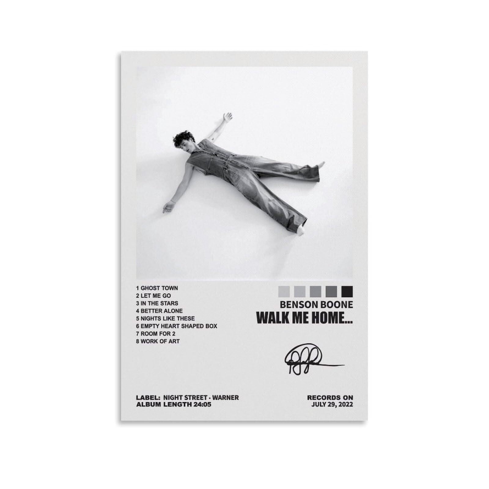 Benson Boone Music Poster - Walk Me Home Album Cover Art Canvas Wall ...