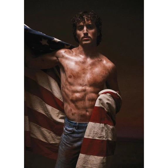 Benson Boone Patriotic Music Portrait Poster American Flag Style Wall ...
