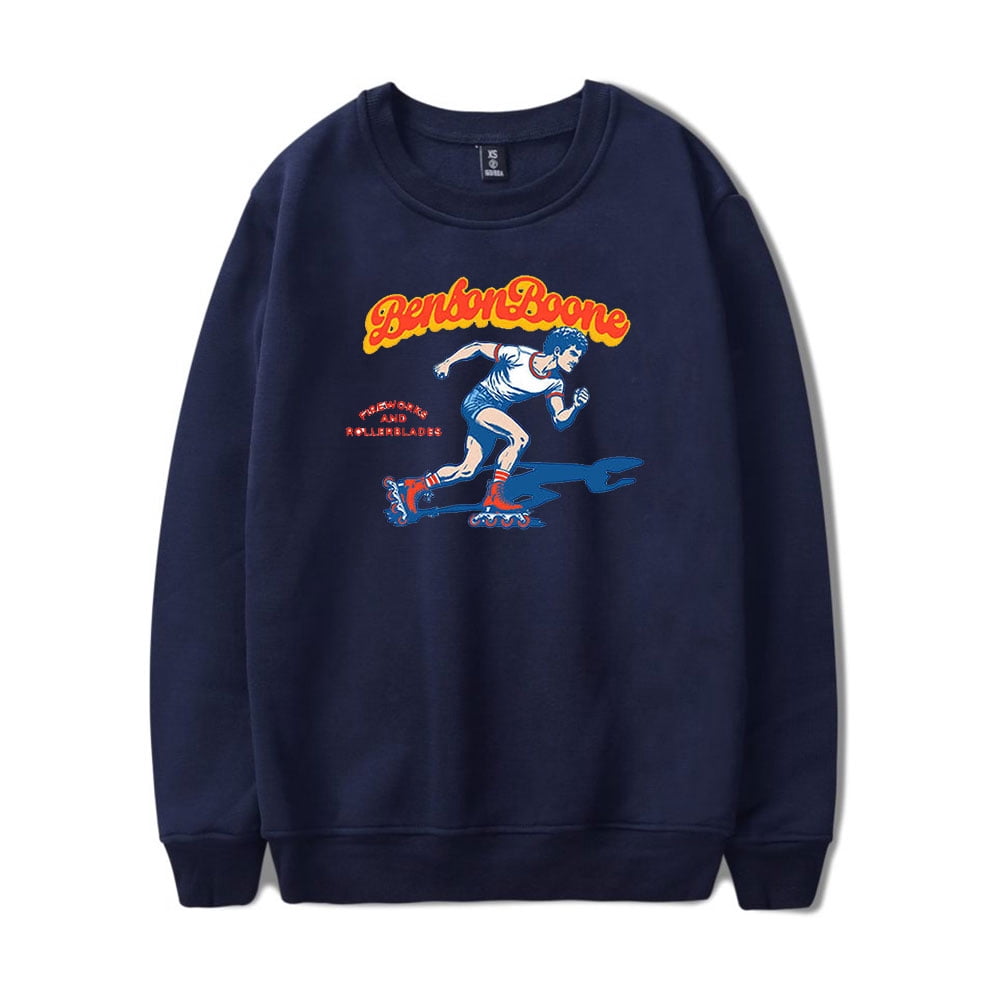 Benson Boone Rollerblading Merch Crewneck Sweatshirts Cosplay Women Men ...