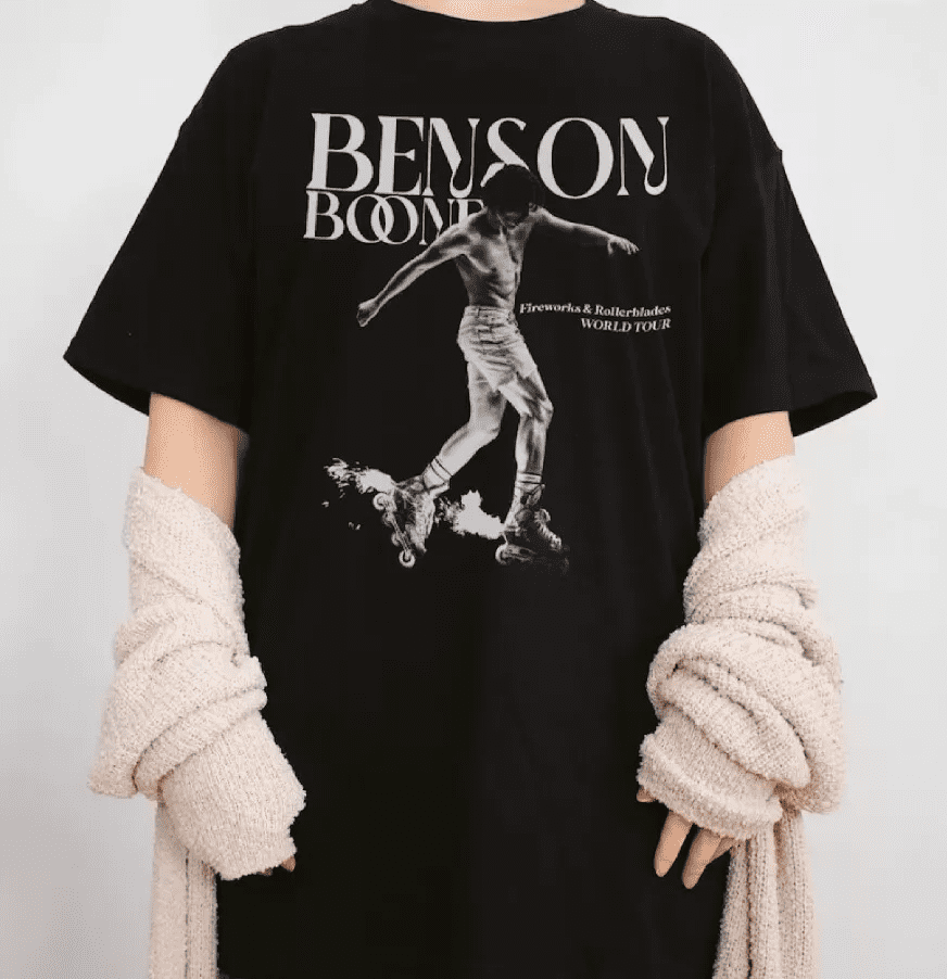 Benson Boone Shirt, 2024 Boone Concert Tee, Unisex All Sizes S To 5Xl ...