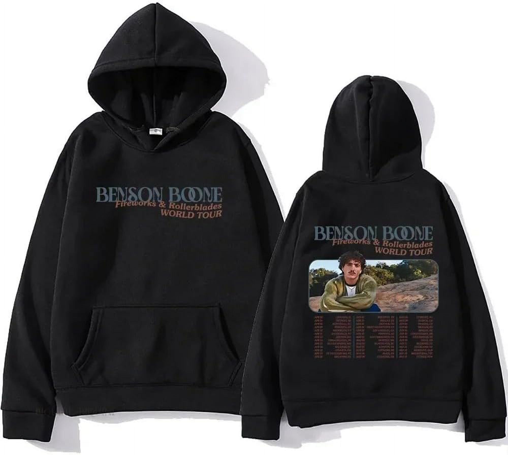 Benson Boone World Tour Hoodies for Women Men Hip Hop Sweatshirt ...