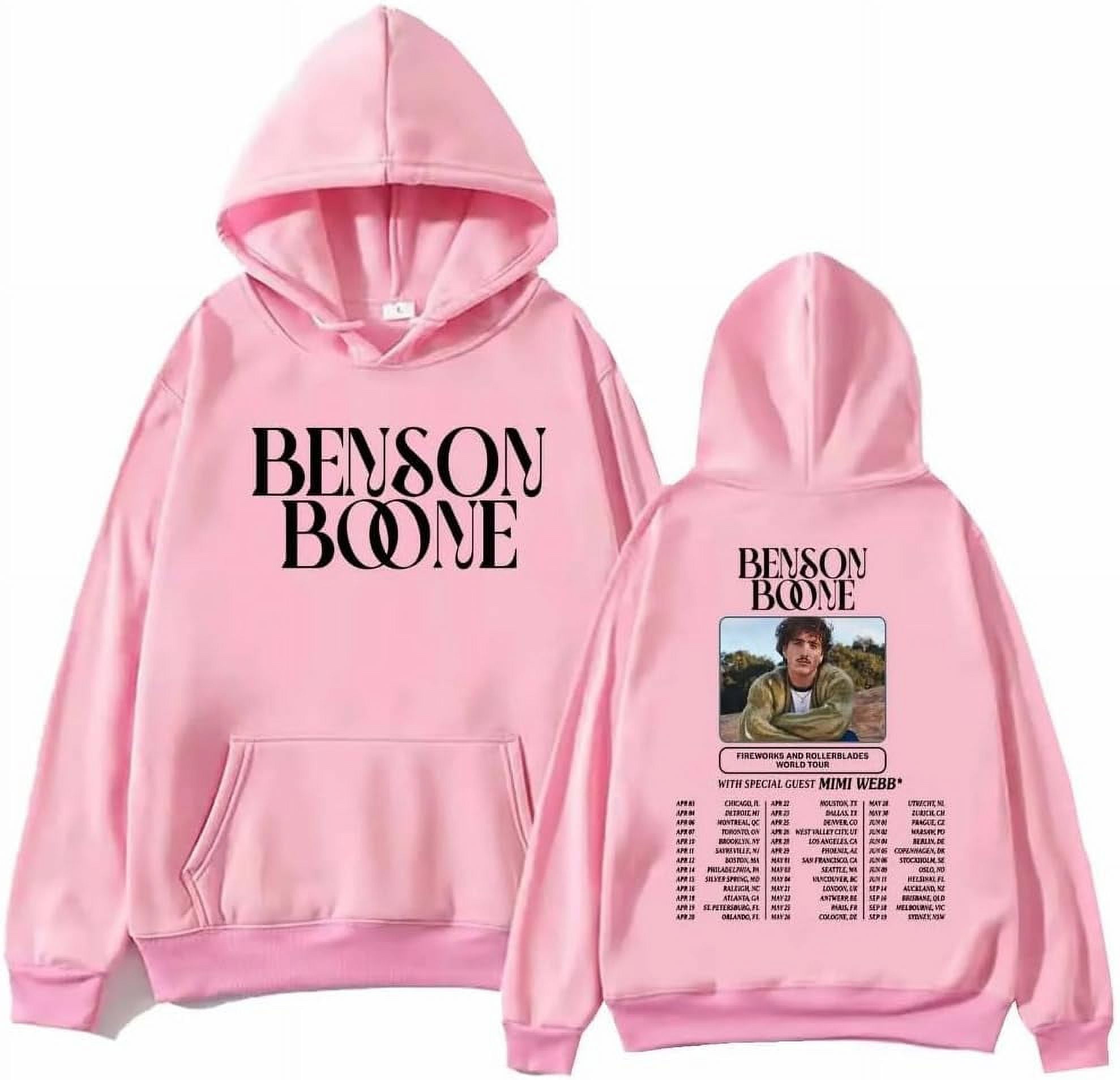 Benson Boone World Tour Hoodies for Women Men Hip Hop Sweatshirt ...