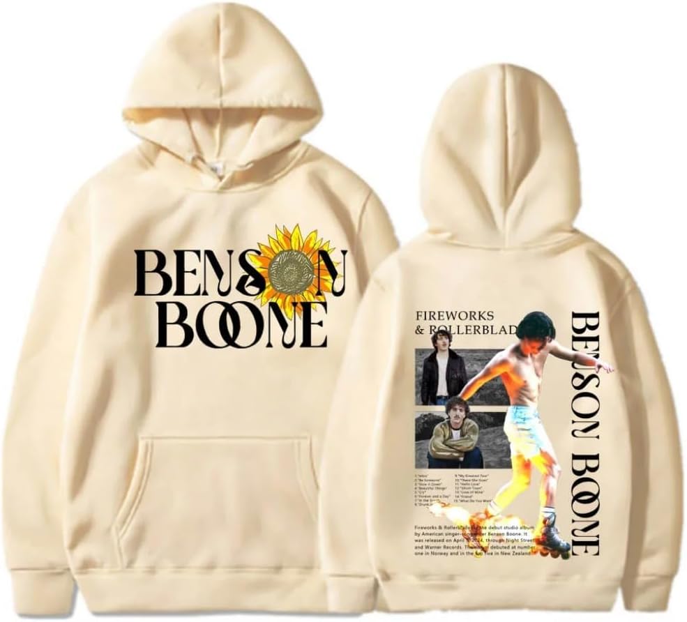 Benson Boone World Tour Hoodies for Women Men Pullover Sweatshirt ...