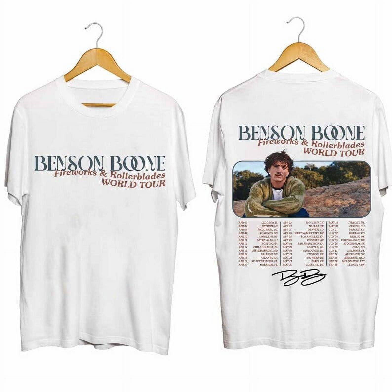Benson Boone World Tour T Shirt for Women Men Pullover tshirt Benson ...