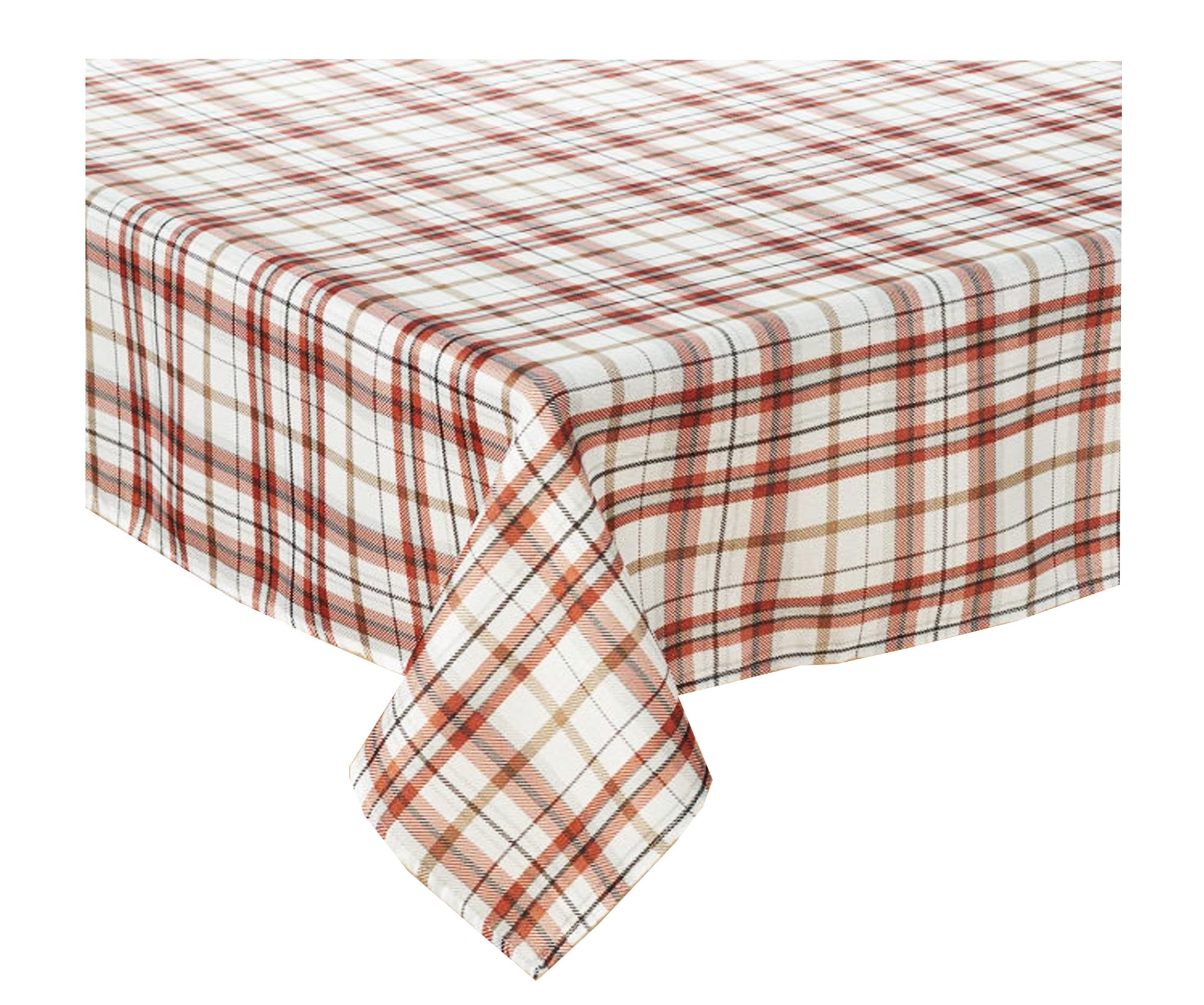 Benson Mills Barn Plaid Tablecloth Multi-Color Fabric (52 x 70 ...