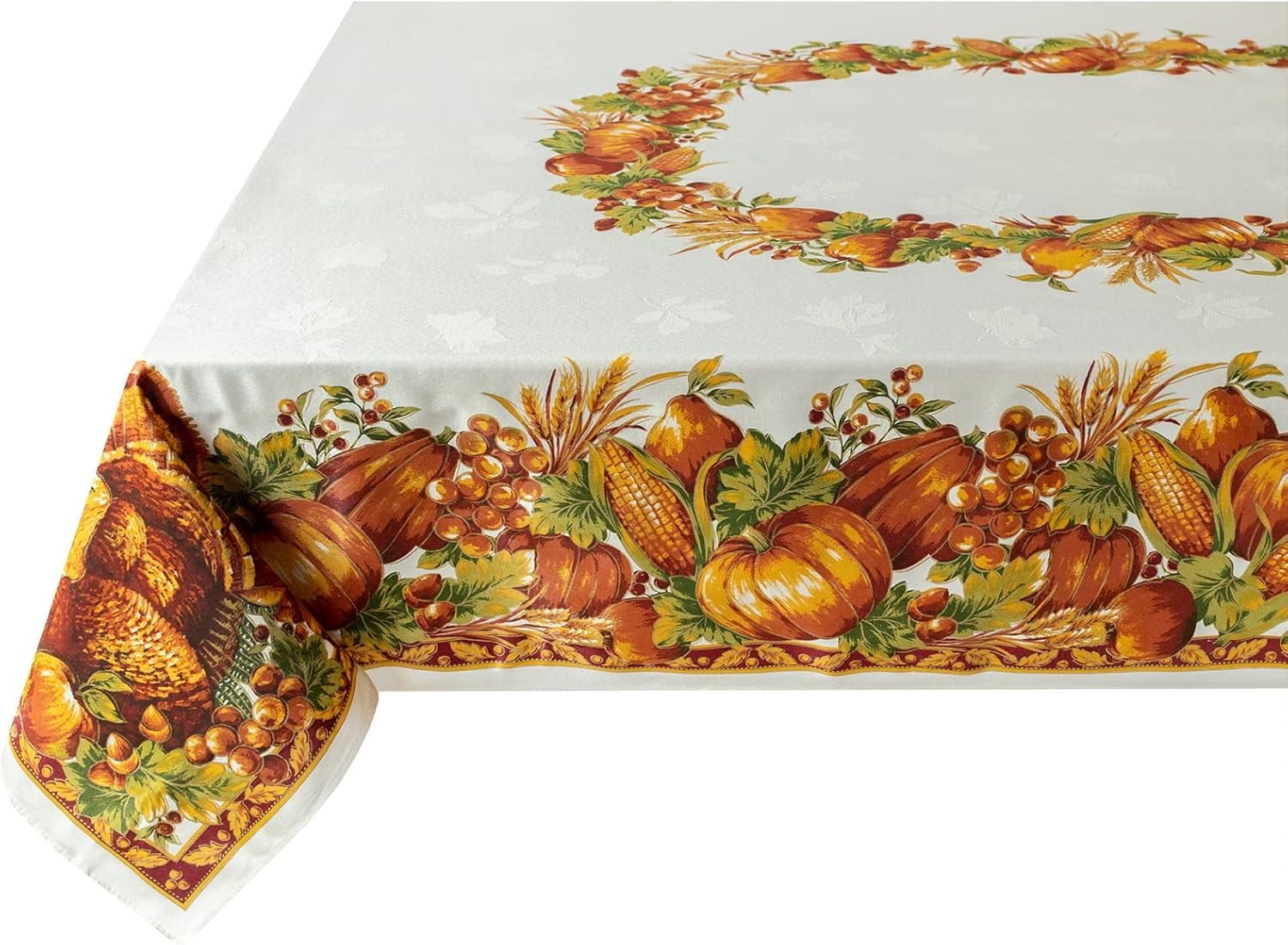 Benson Mills Harvest Splendor Engineered Printed Fabric Table Cloth ...