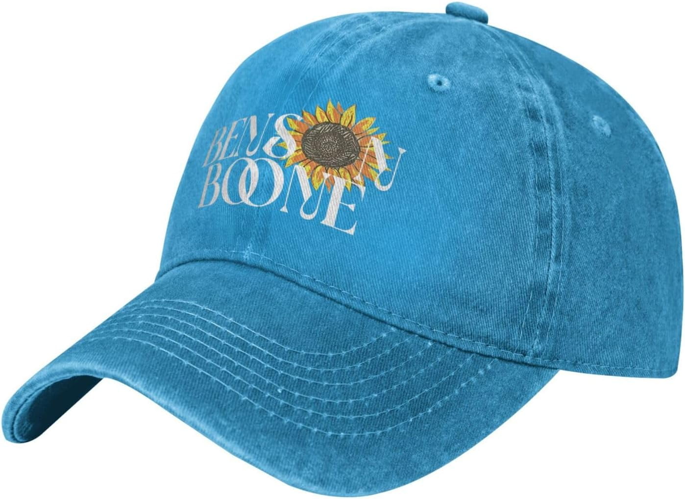 Benson Music Boone Baseball Cap Adjustable Washed Denim Hat Vintage ...