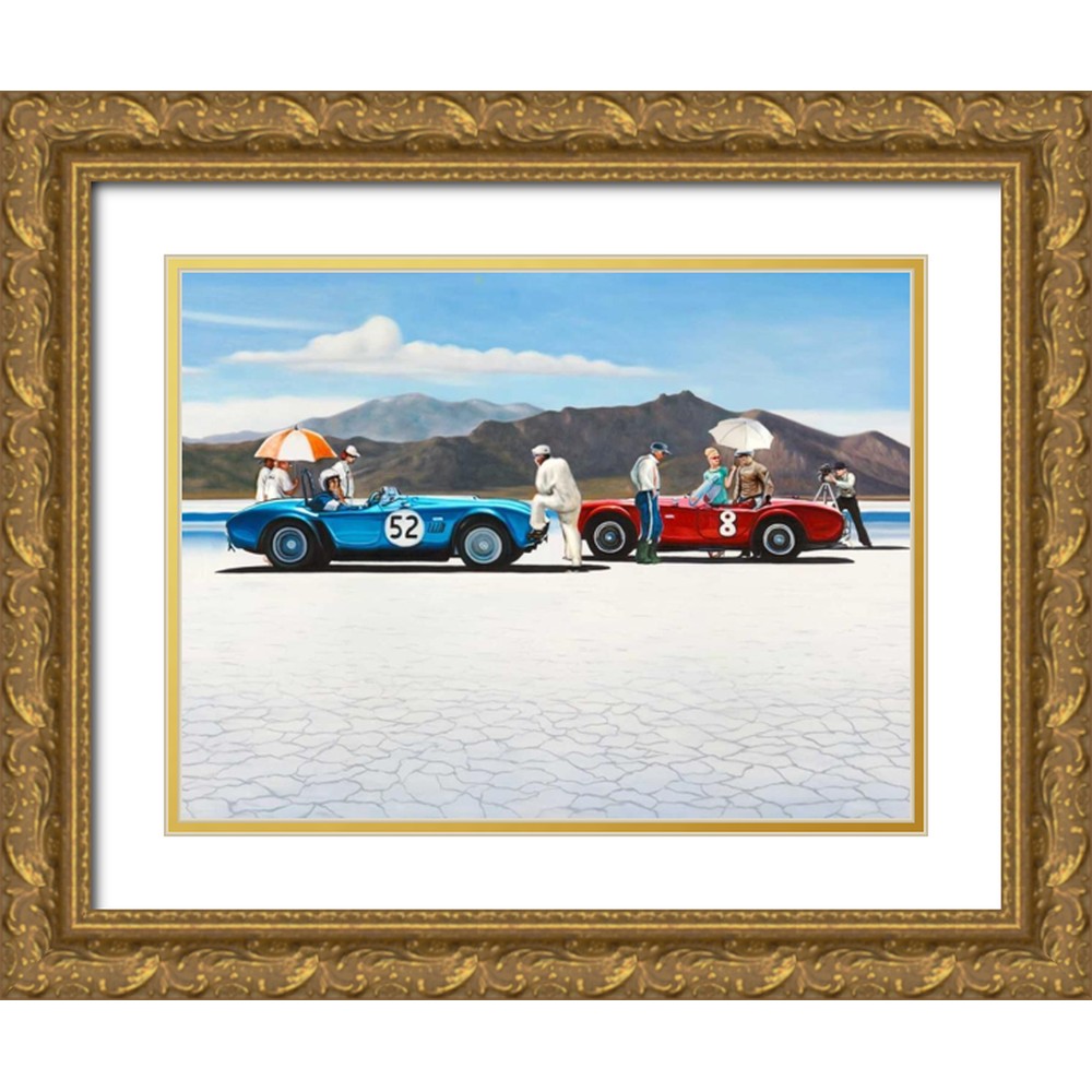 Benson, Pierre 14x12 Gold Ornate Wood Framed with Double Matting Museum ...