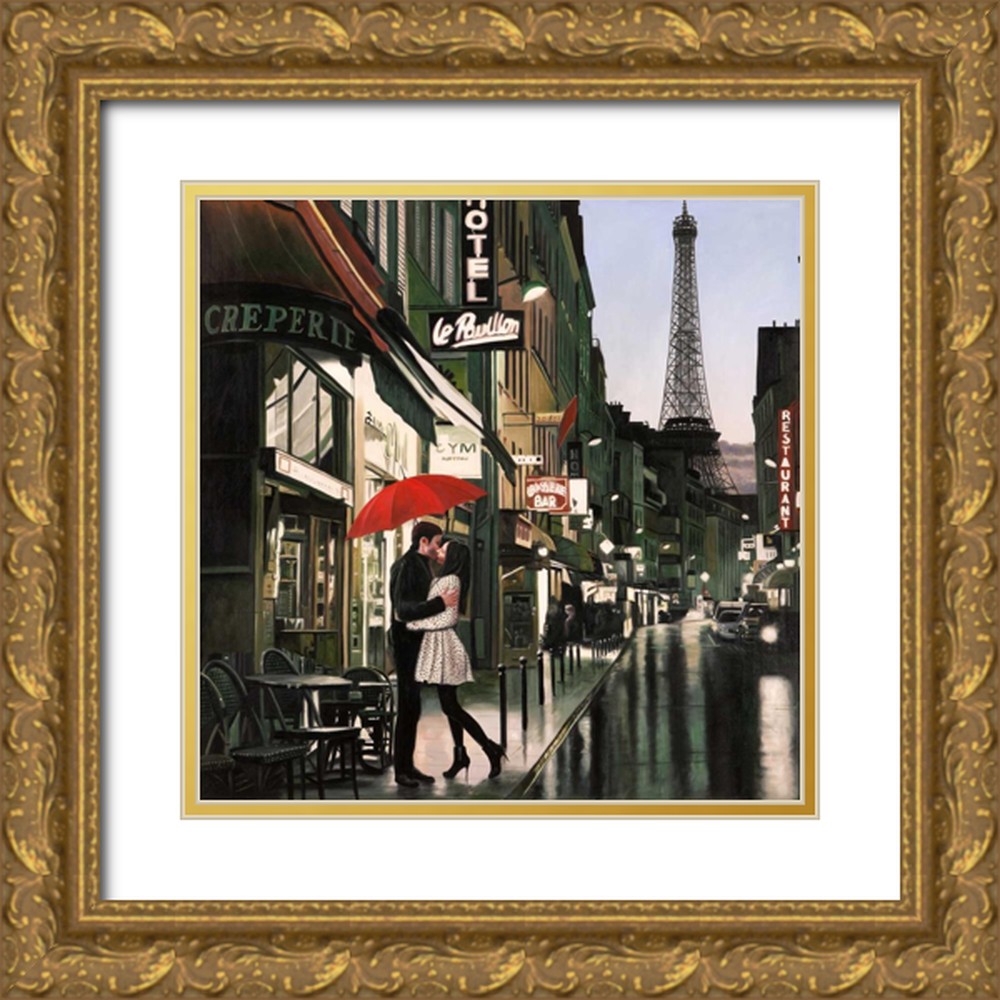 Benson, Pierre 20x20 Gold Ornate Wood Framed with Double Matting Museum ...