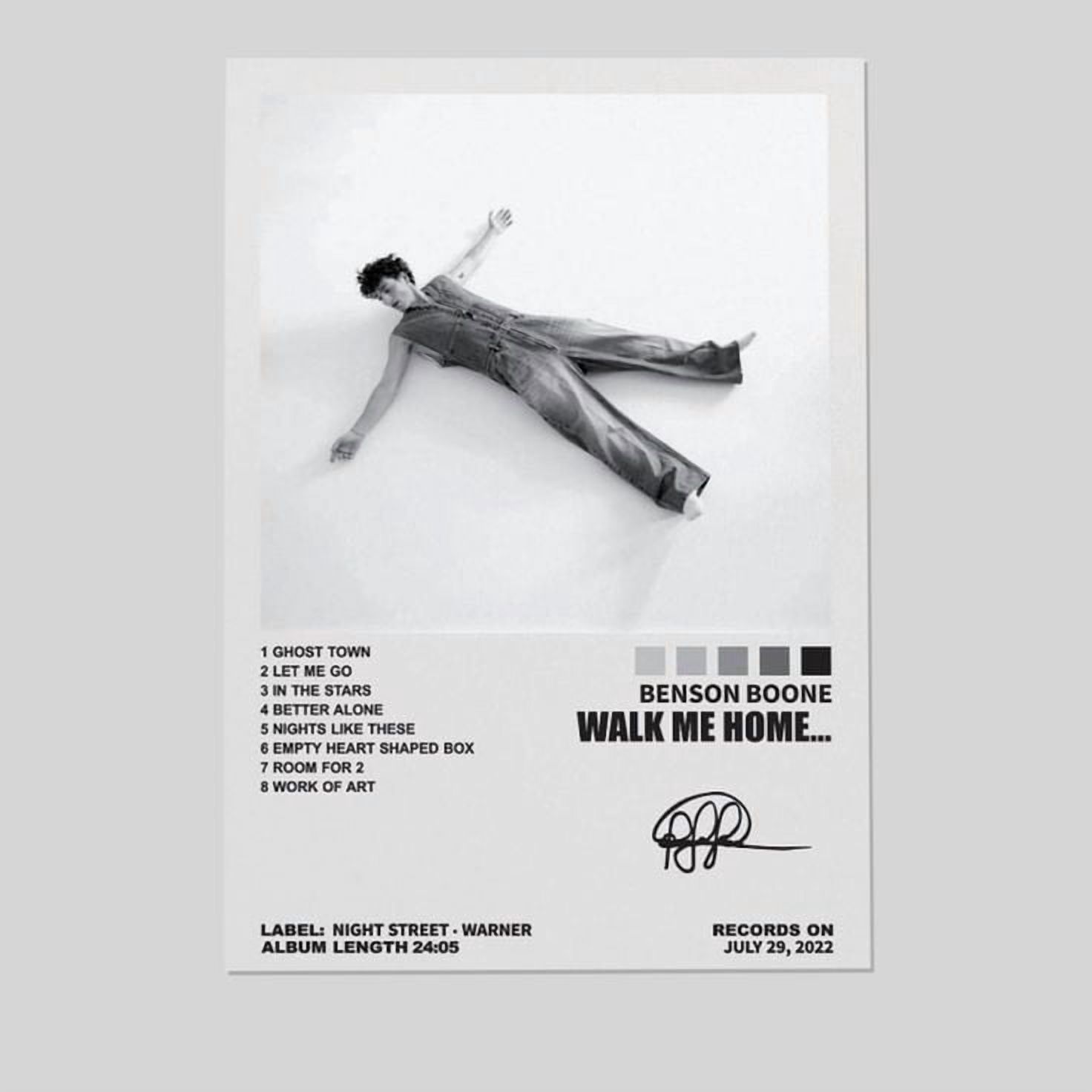 Benson Poster Boone Music Poster Walk Me Home Album Cover Posters for ...