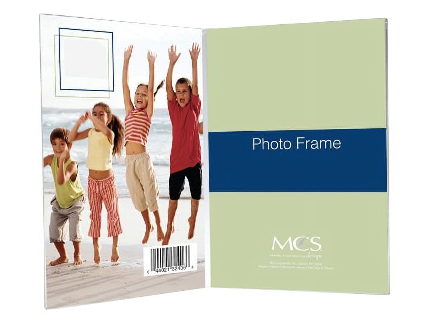 "MCS Ultra-Clear Bent Acrylic Double Vertical 4x6"" Photo Frame for ...