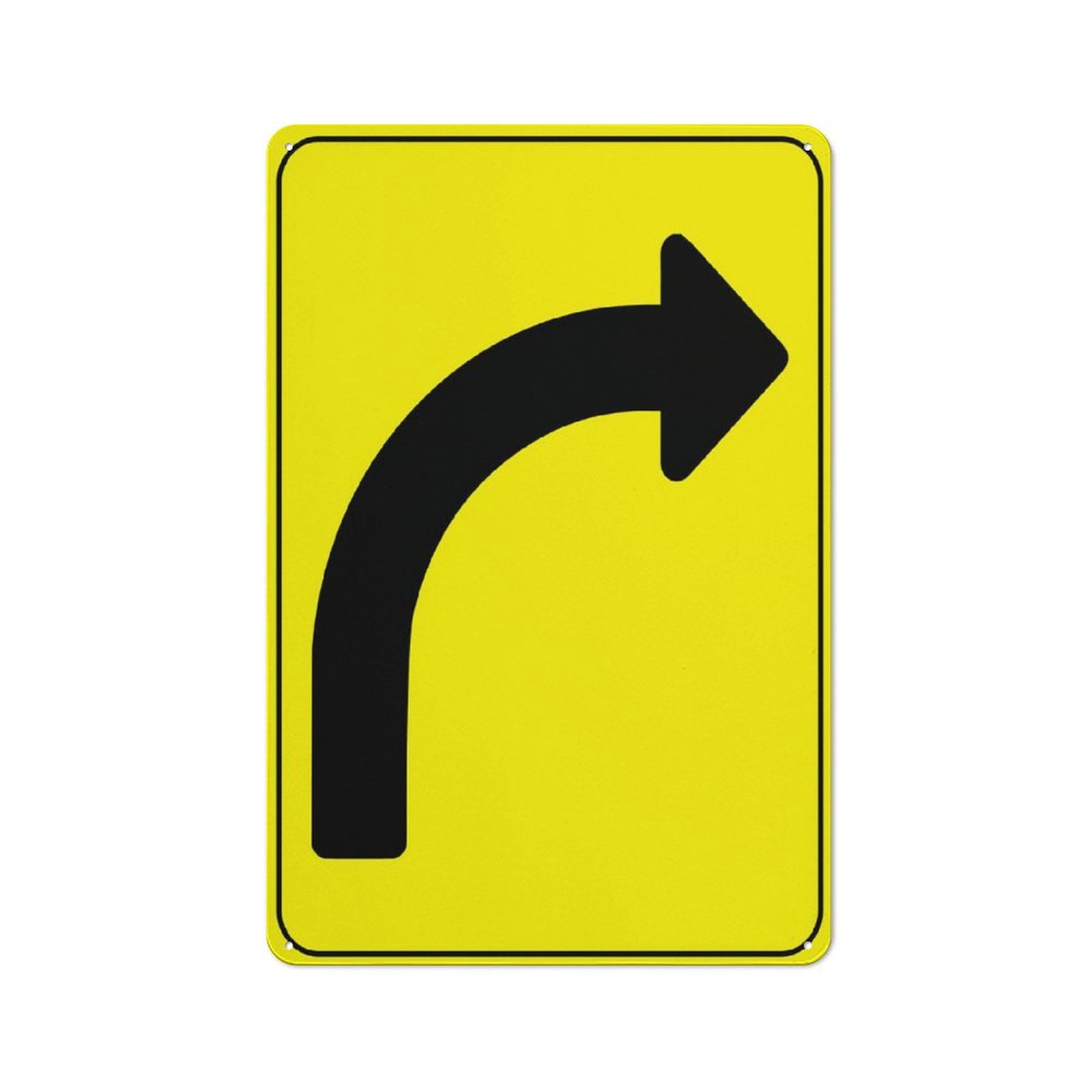 Bent Arrow Right Sign For Business 8"X12" Rust Free Aluminum Uv Printed ...