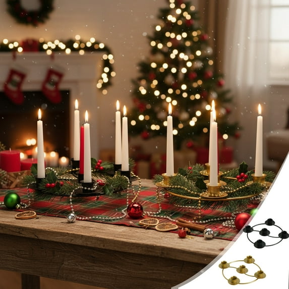 Bent Candle Holders, Candelabra, Black Metal, Five Head Candlelight ...