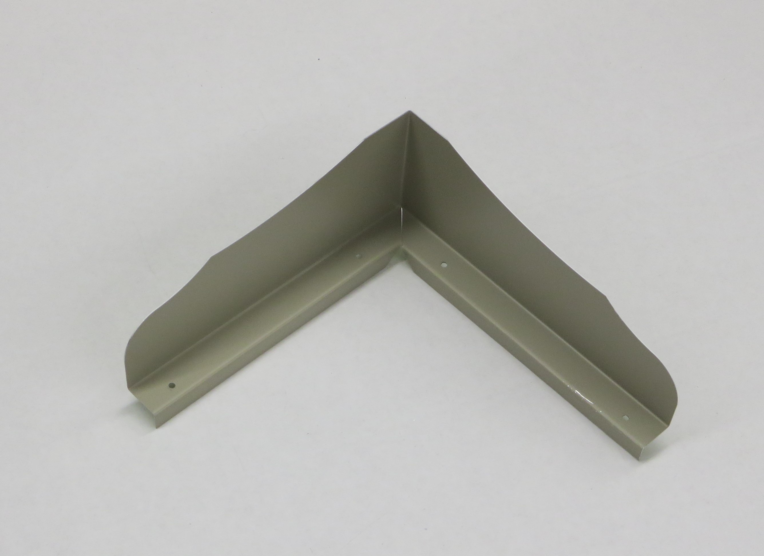 Bent (Inside Corner) Ornamental Gutter Valley Splash Guards - 3 ct CLAY ...