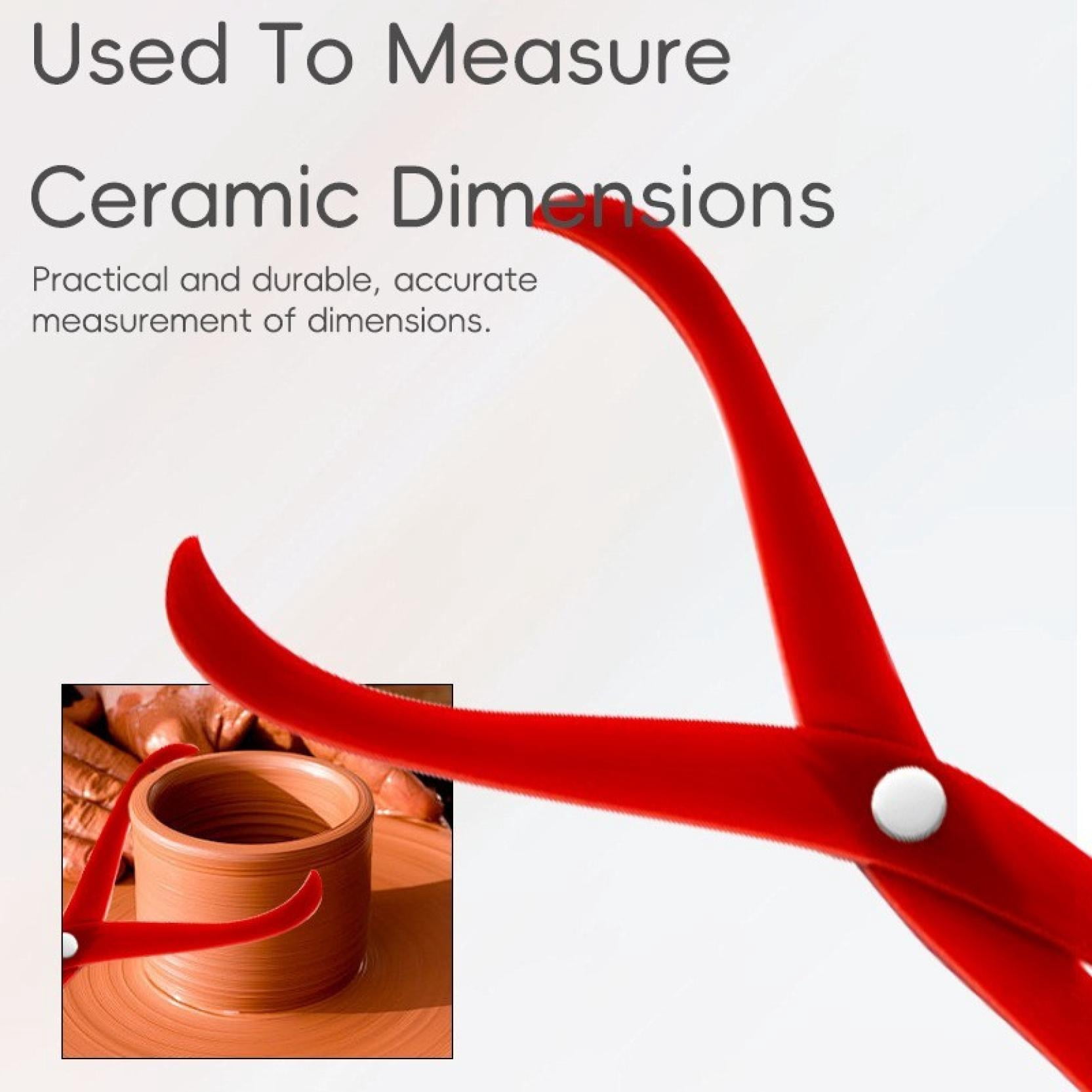 Bent Leg Ceramic Calipers for Pottery – Portable Detachable Measurement ...