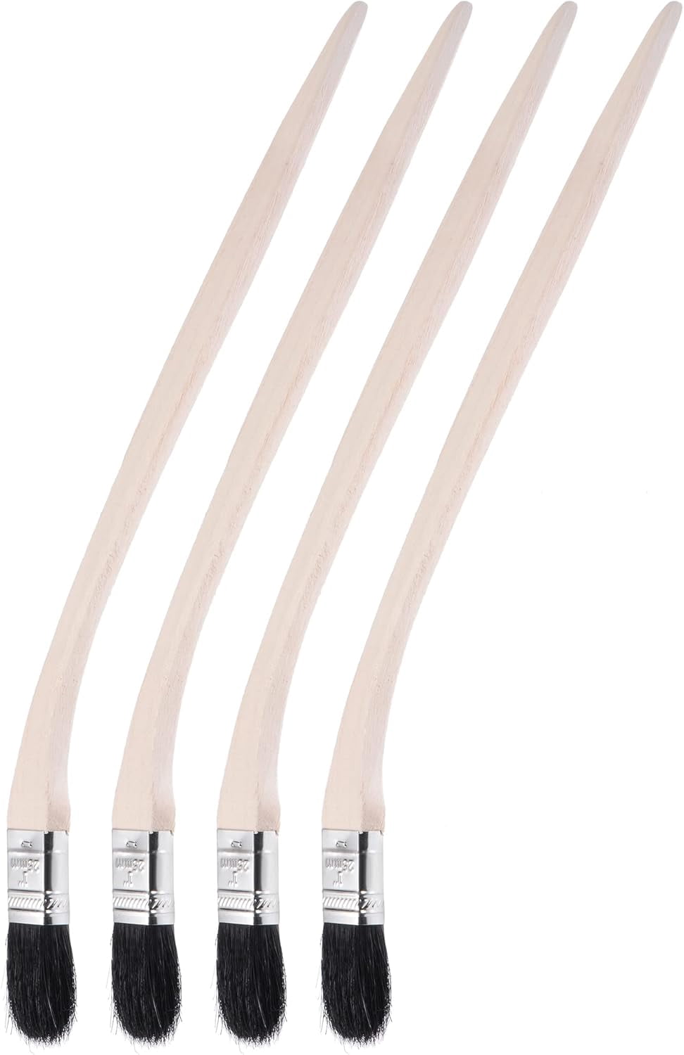 Bent Radiator Paint Brush 16" Length 1" Width Bristle with Long Wood ...