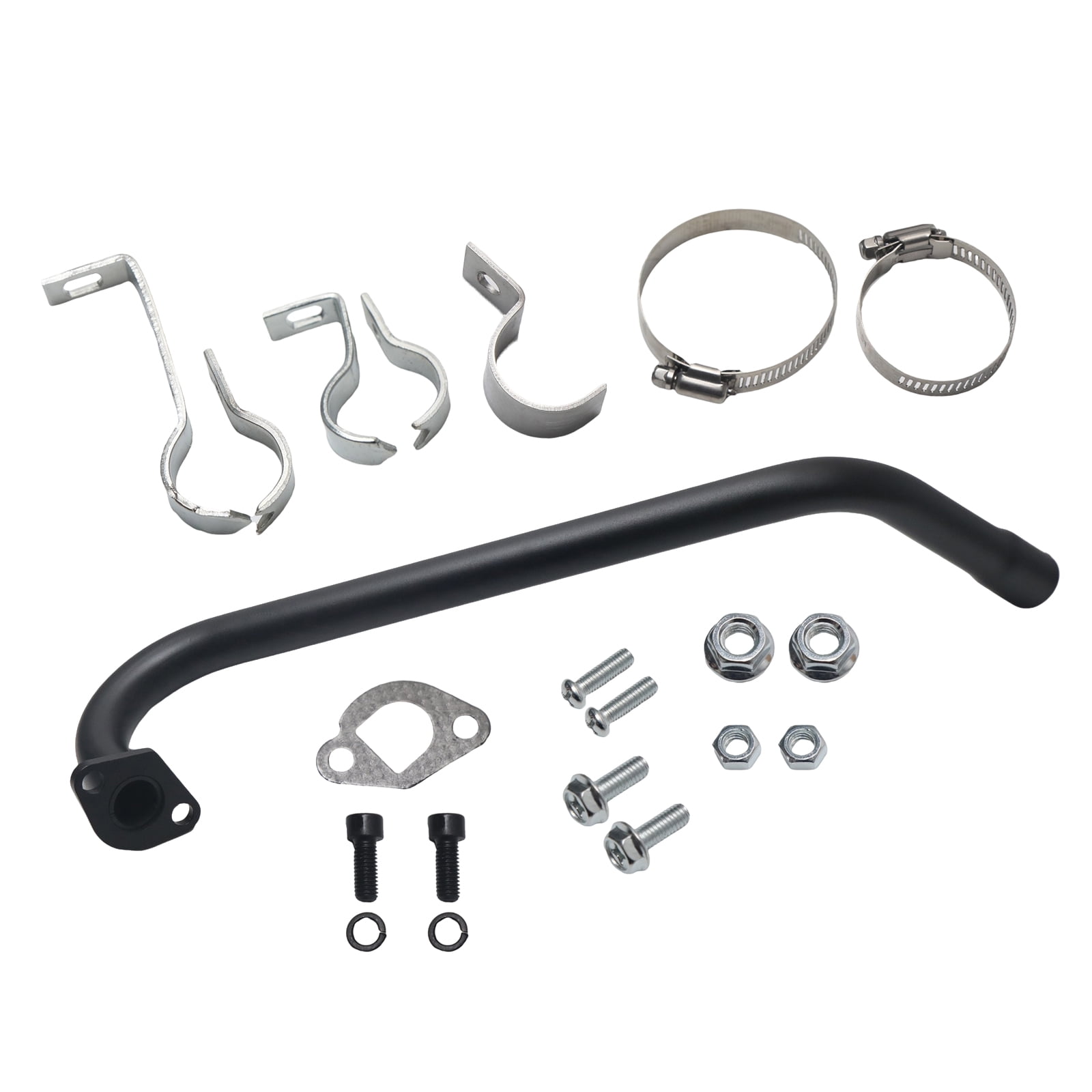 Bent Rear Exhaust Pipe for Predator 212 GX200 Black High-Temperature ...