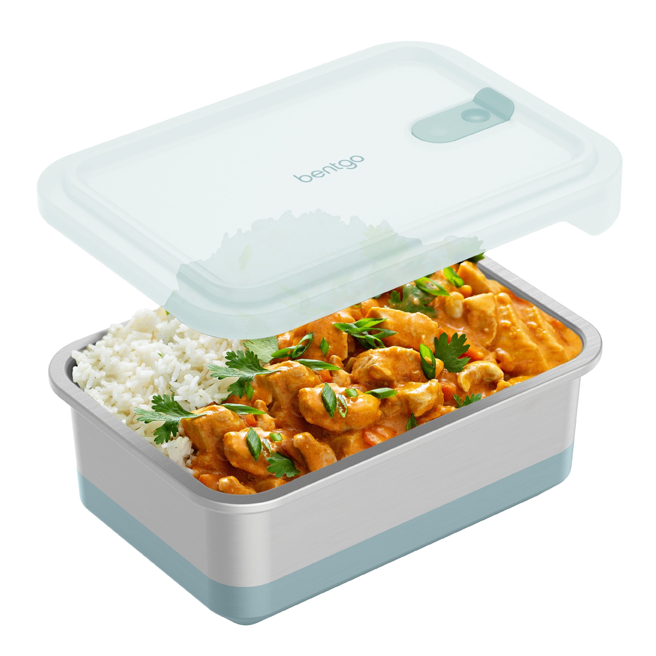 Bentgo Aqua Stainless Steel Microwaveable Food Container, 4 Sizes ...